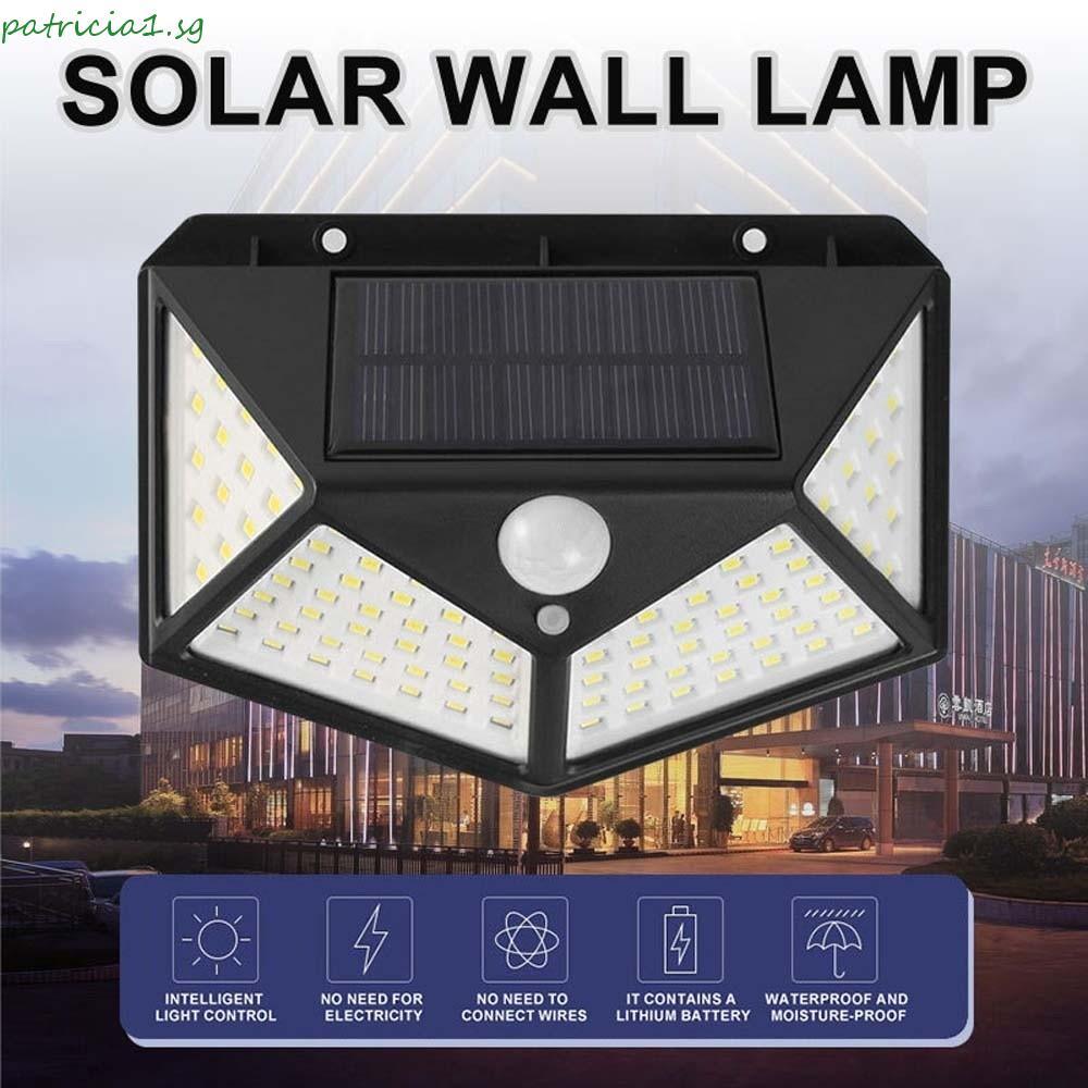 PATRICIA1 Motion Sensor Light, 100 LED Beads PIR Motion Sensor Solar ...