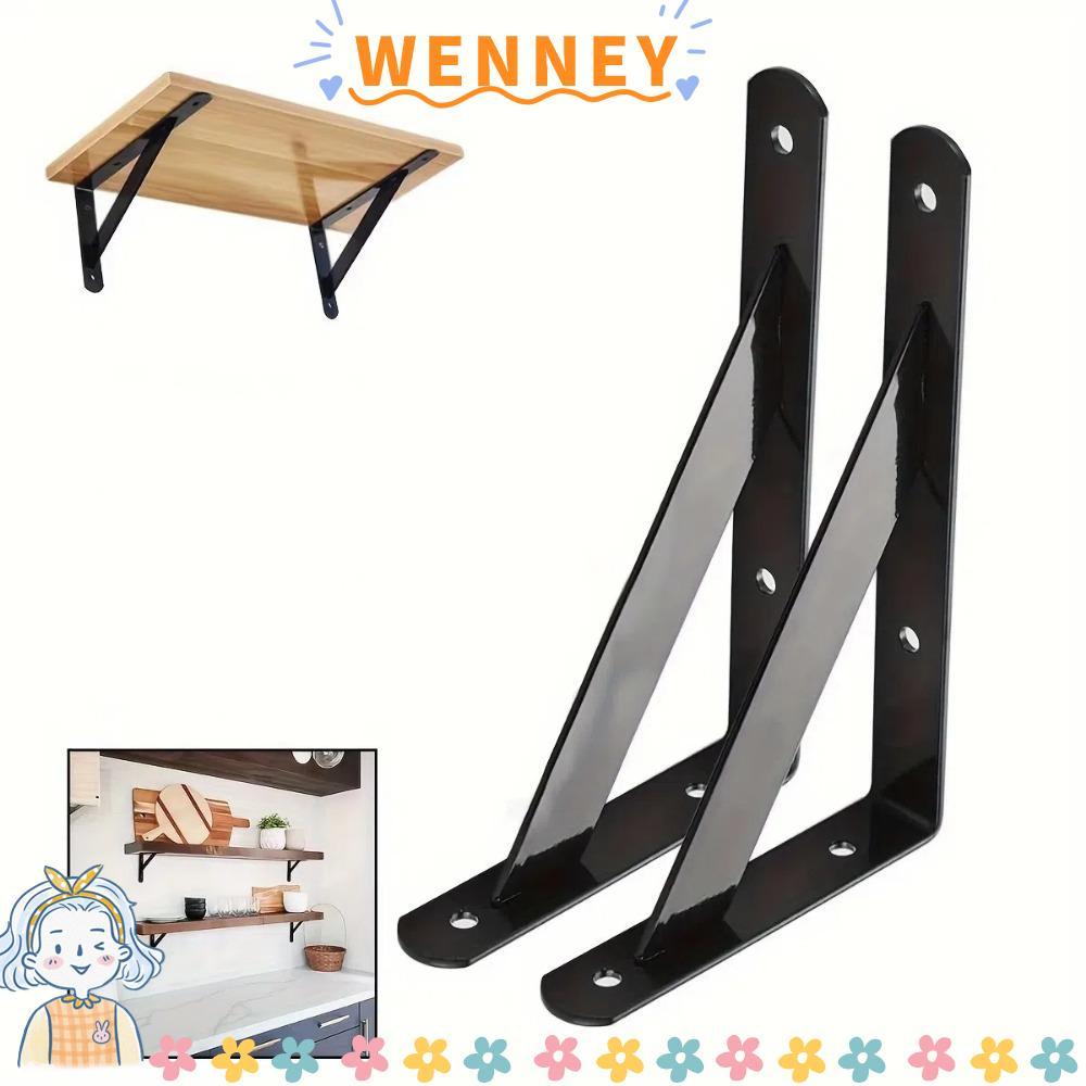 WEY Floating Shelf, Iron Metal Joint Angle Wall Shelf Shelving, Heavy ...