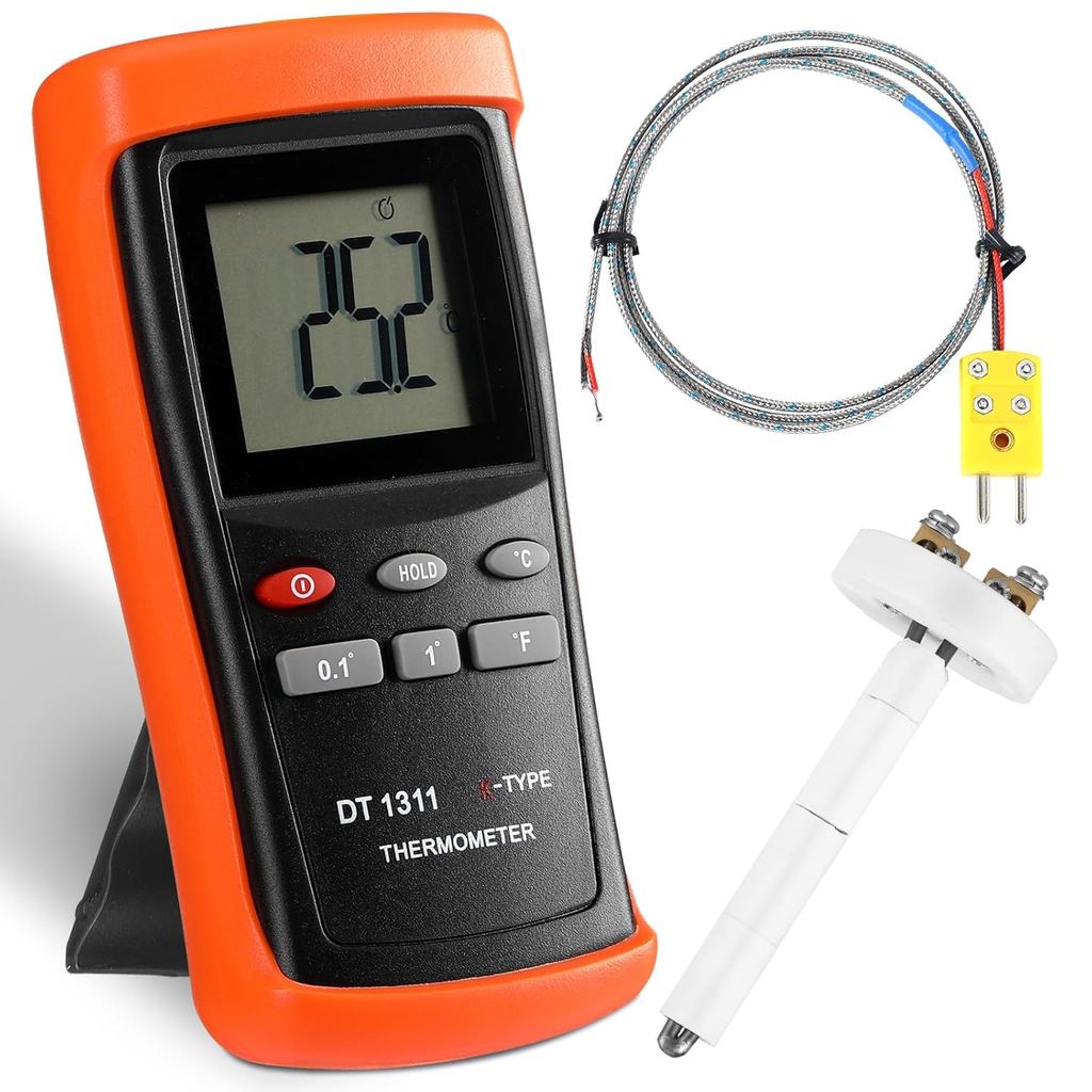Kiln Thermometer Full Range High Temperature Pyrometer K-Type ...