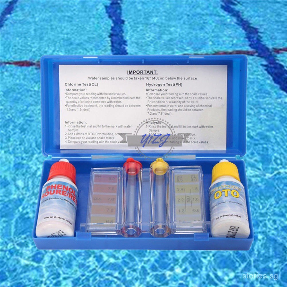 1 Set PH Chlorine Water Quality Test Kit Hydrotool Testing Kit ...