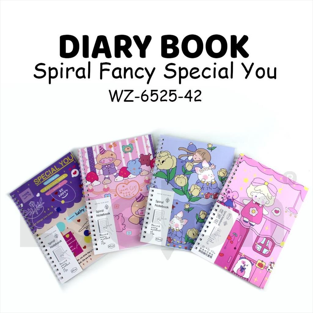 A5 Special You Spiral Diary WZ 6525-42 / 42lb Spiral Diary/ | Shopee ...