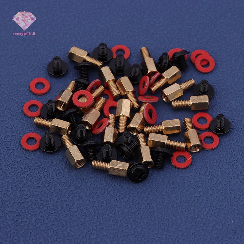 BTYB> 60Pcs Computer PC Case Motherboard Riser Screws 6-32-M3 ...