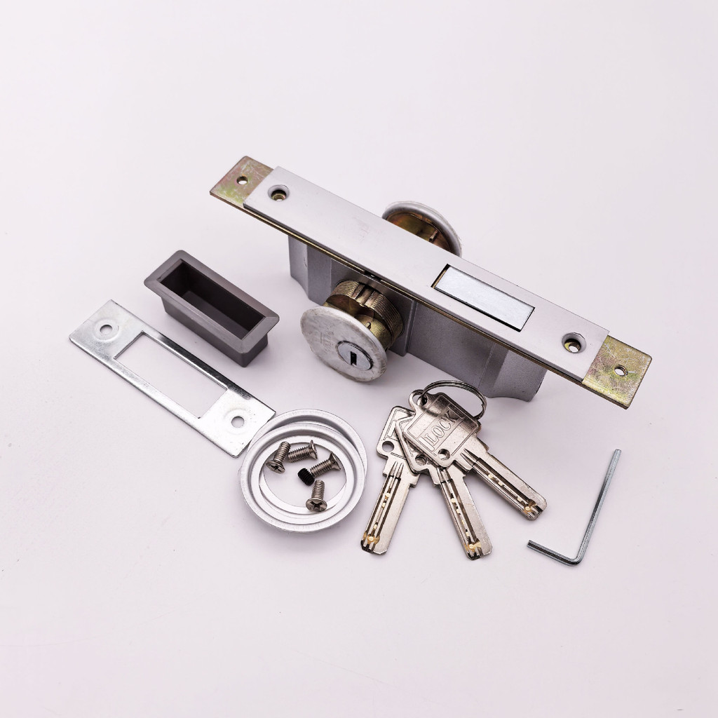 8. Aluminum Alloy Profile Door Lock Universal Door Lock with Key Double ...