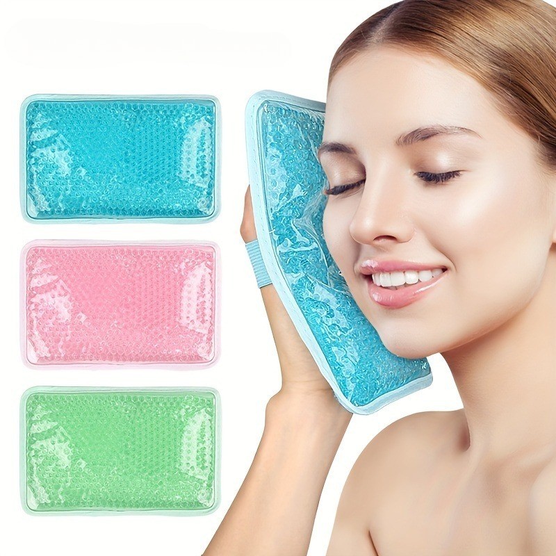 1PCS Double-Sided Gel Cold and Hot Compress Bag with Strap, Reusable ...
