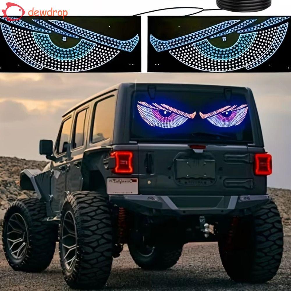 DEWDROP Devil Eyes Light, LED Display Cool Animated Car Truck Eye ...