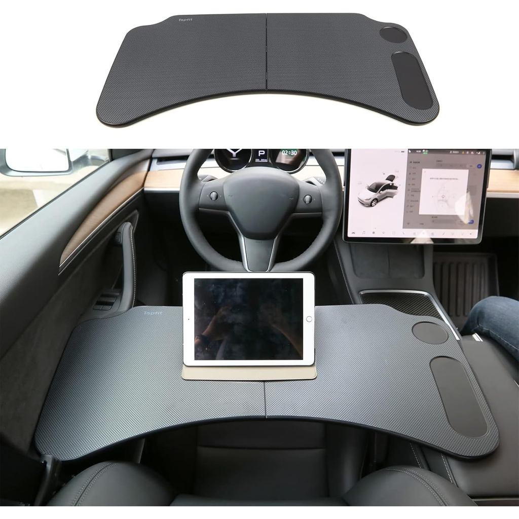 for Tesla Model Y 3 Food Tray Desk for Laptop Foldable Car Table for ...