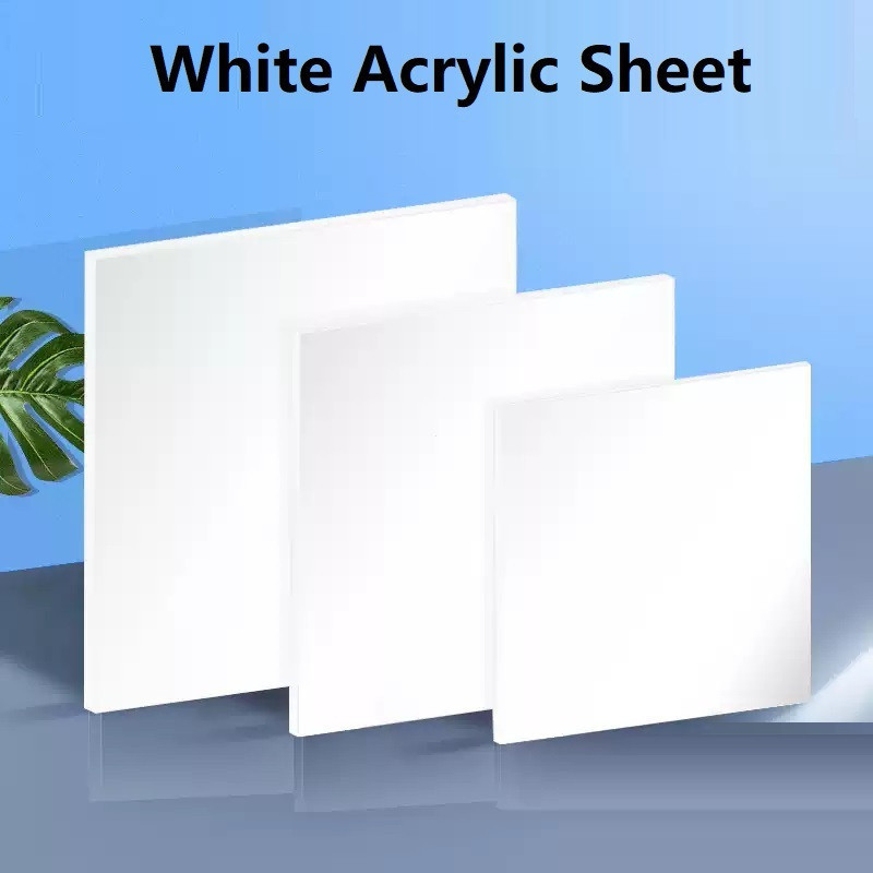 Acrylic Sheet White Plexiglass for Laser Engraver Engraving Easy to Cut ...