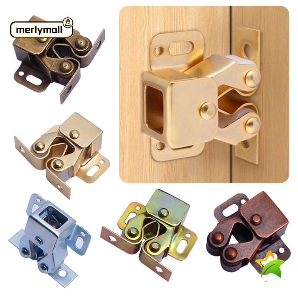 MERLYMALL Magnet Cabinet Catches, Free Screws Roller Mechanism Door ...