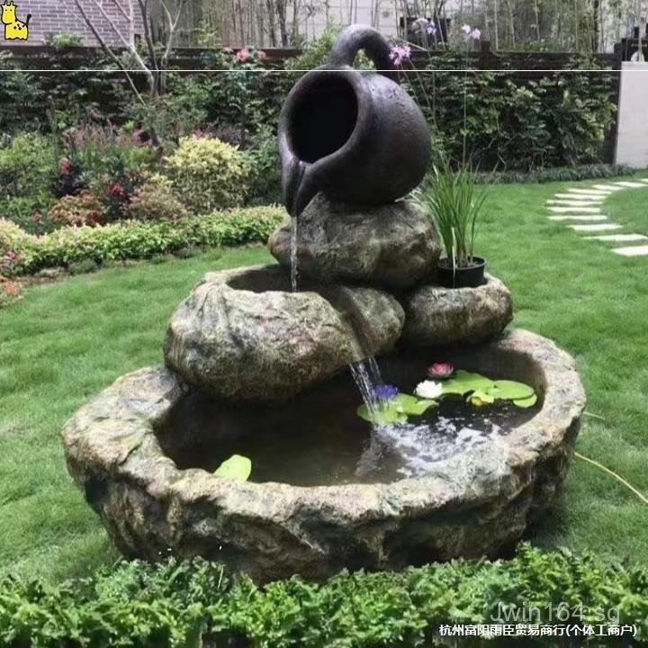 Indoor Outdoor Decorative Recirculating Landscape Water Feature Garden ...
