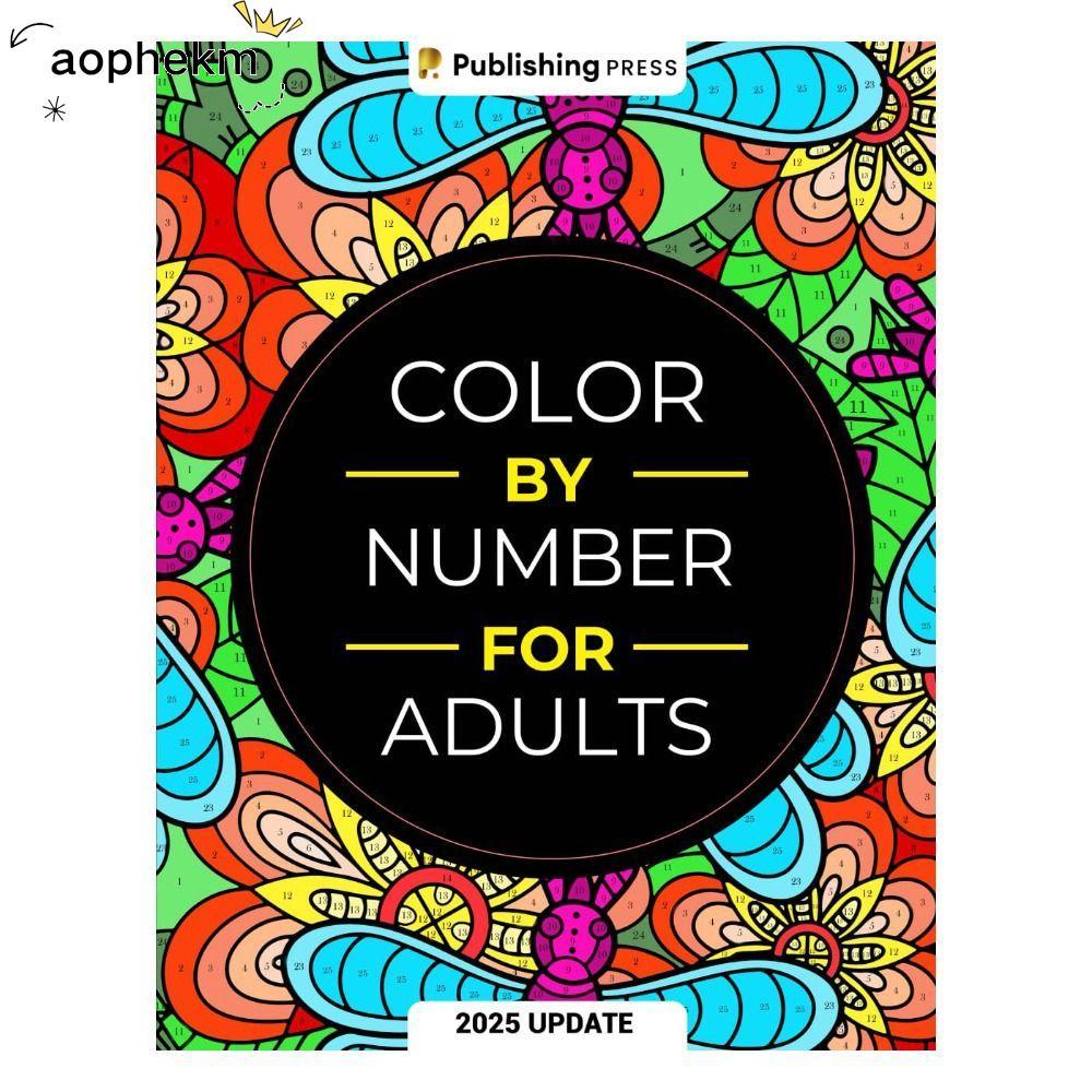 AOPHEKM Color By Number for Adult, Anxiety Therapy Stress Relief ...