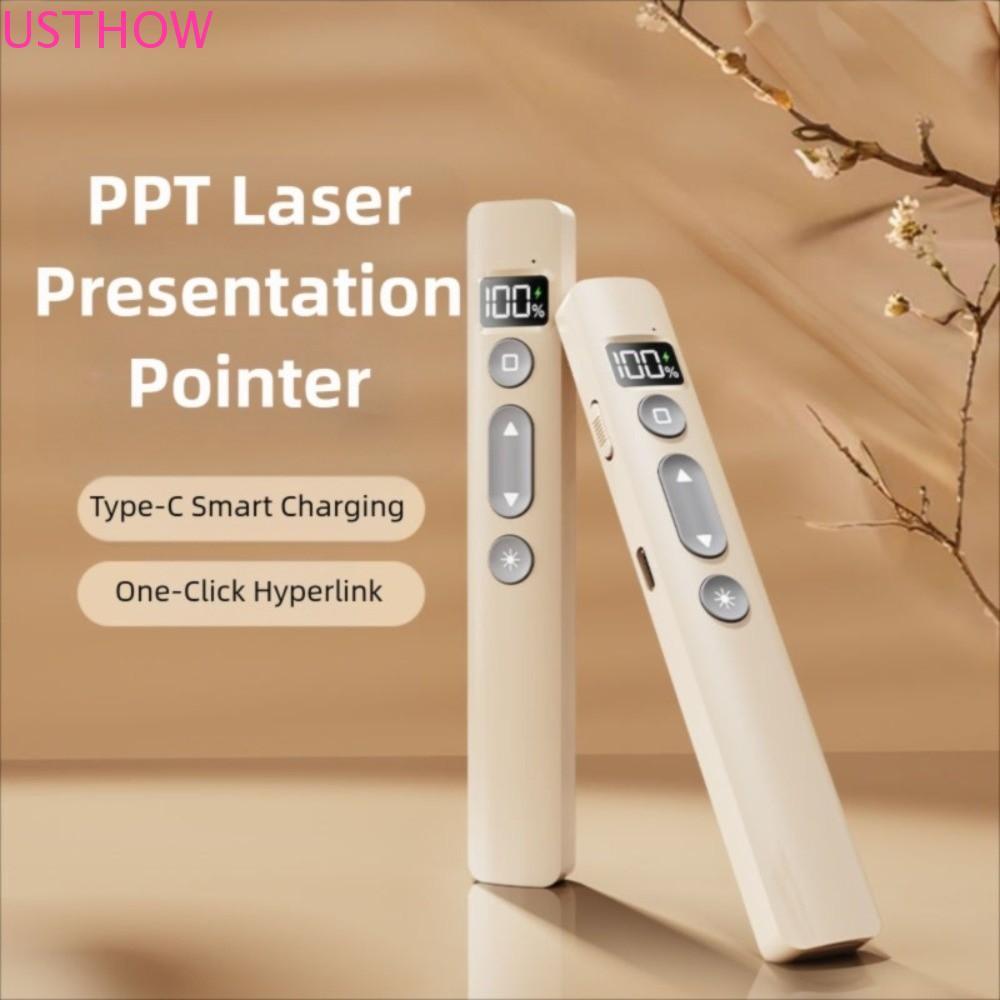 USTHOW Laser Pointer Clicker, Remote Presentation Meeting Wireless Flip ...