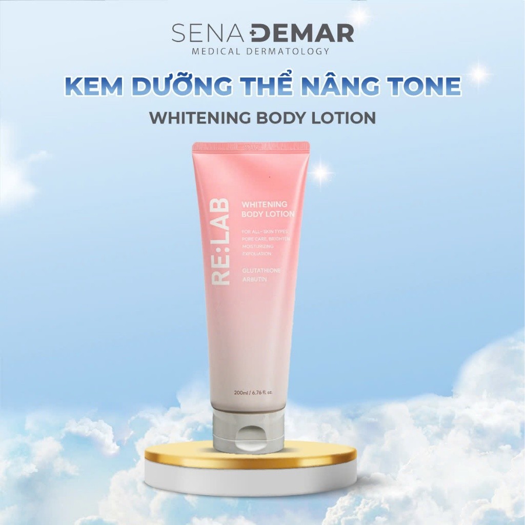 RE:LAB WHITENING BODY LOTION 200ml, valid for 2028, Korean skin tone ...