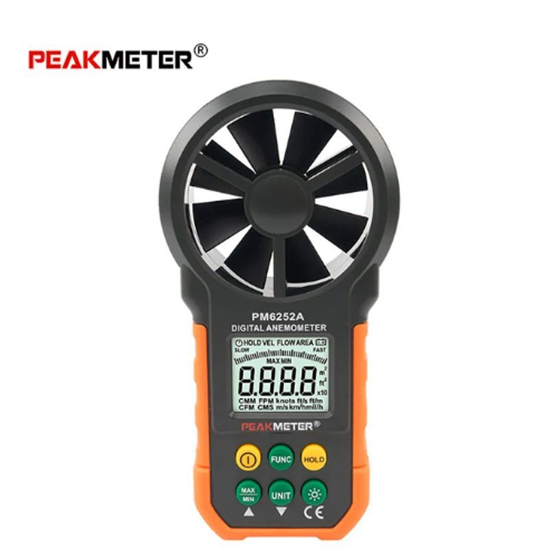 PEAKMETER PM6252A/PM6252B Digital Anemometer Wind Speed Air Volume ...