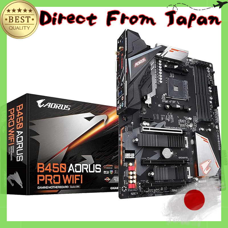 GIGABYTE B450 AORUS PRO WIFI ATX Motherboard [Equipped with AMD B450 ...