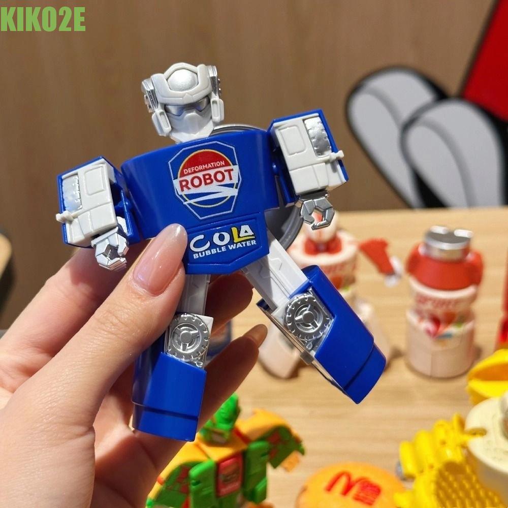 KIKO2E Transform Mech Model Toy, Simulation Ice Cream Fries Dual Form ...