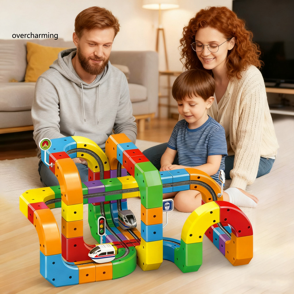 Magnetic Track Train Set Magnetic Track Train Toy Stem Educational ...