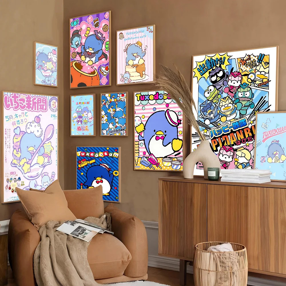 Tuxedo Sam Retro Movie Posters Kraft Paper Sticker DIY Aesthetic Wall ...