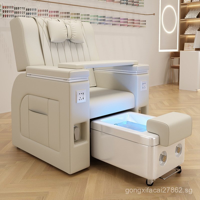 Eyelash and Nail Salon Sofa Chair, Electric Massage Foot Spa Chair ...