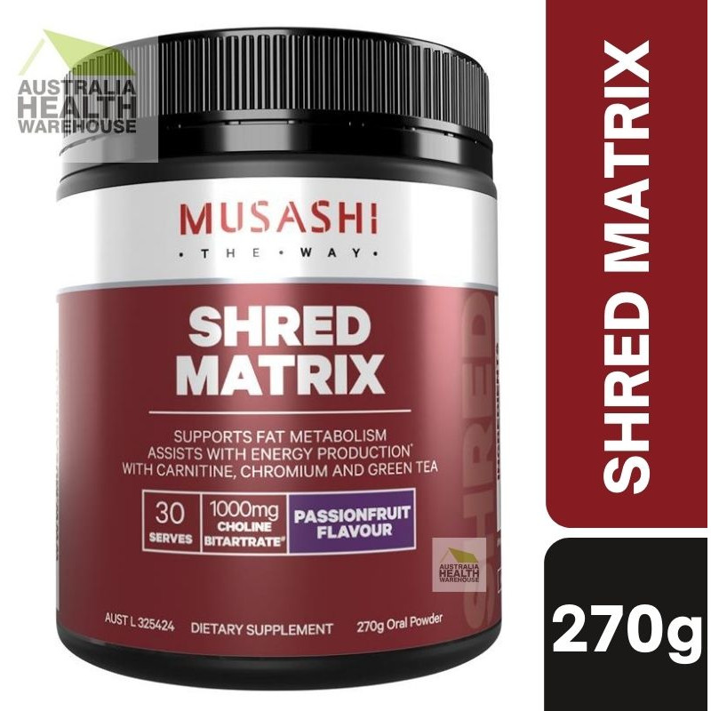 [Expiry: 13/09/2026] Musashi Shred Matrix 270g | Shopee Singapore