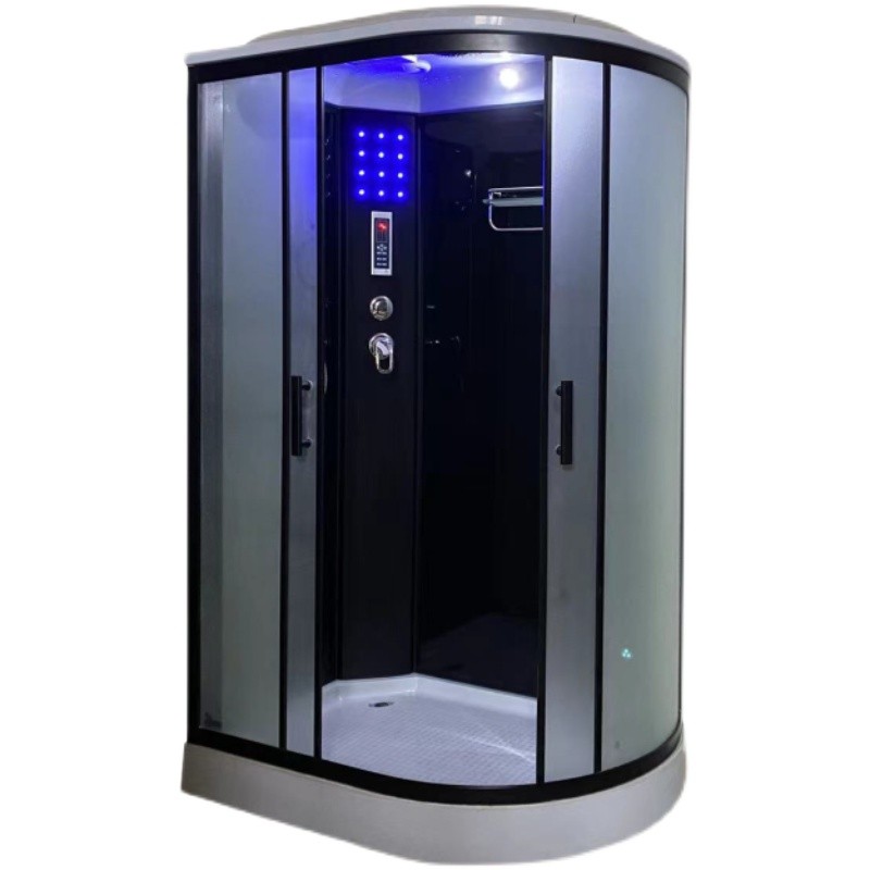 Integrated Bathroom Shower Room Steam Room Tempered Glass Curved Fan ...