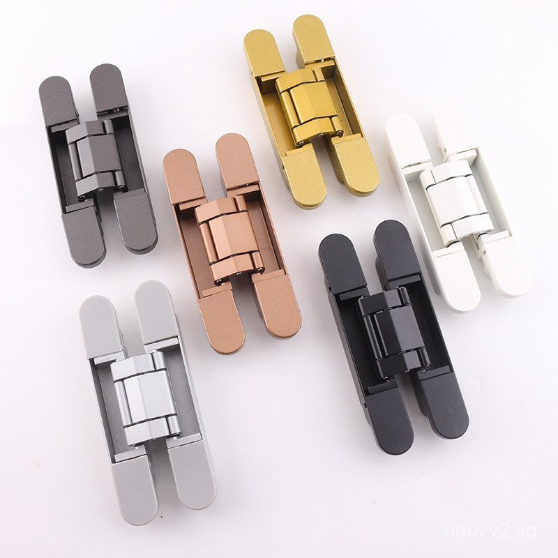 YIBAILI 3D Adjustable Concealed Hinge Invisible Door gold Concealed ...