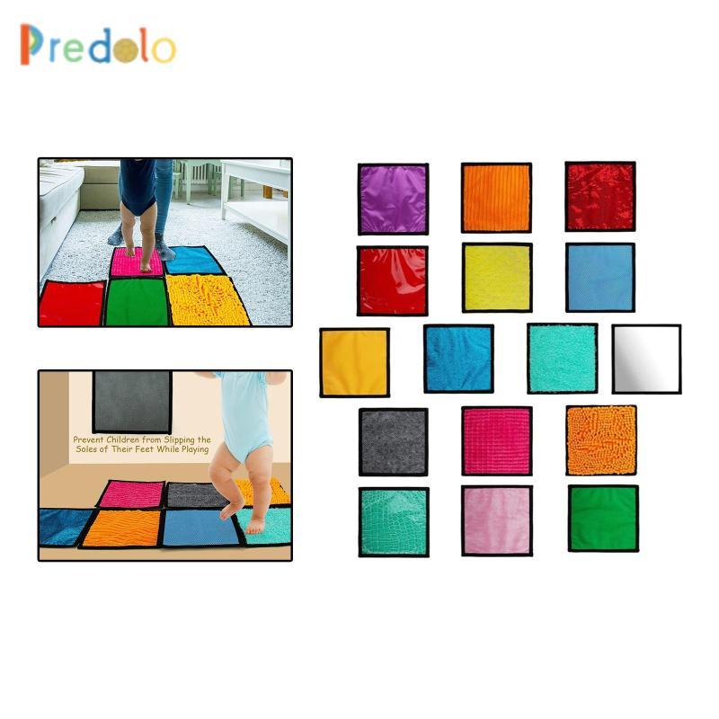 predolo 16 Pieces Sensory Mats Touch Wall Panels for Child Aged 3 to 6 ...