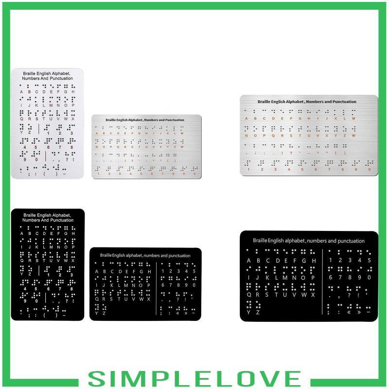 [Simple] Braille Alphabet Chart: Braille Learning Tool, Portable And ...