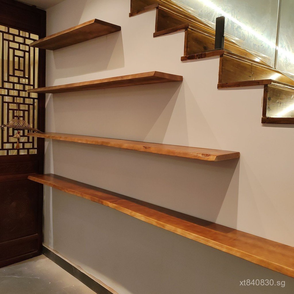 Wall-Mounted Shelf Storage Rack Single Row Wall Floating Layer Board ...