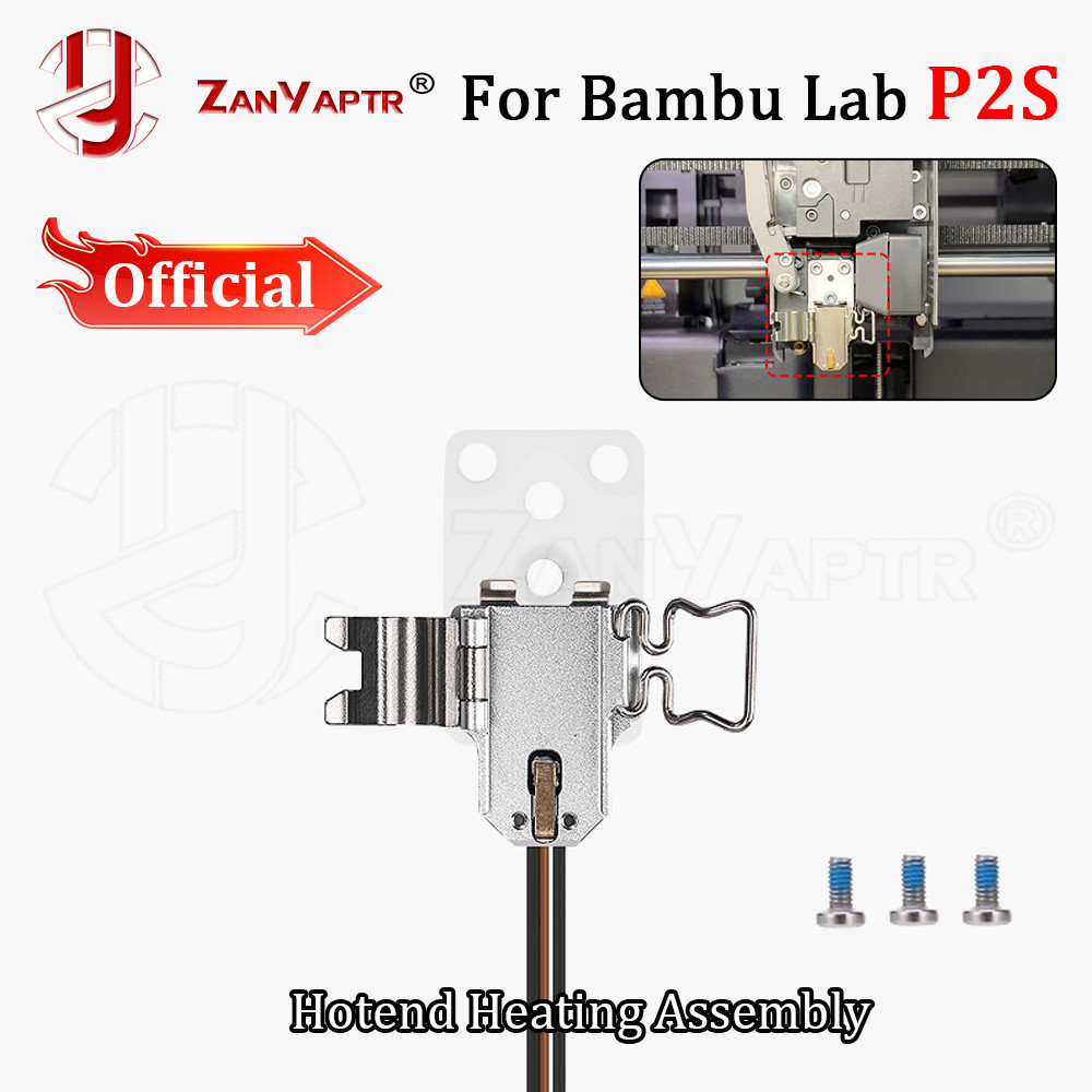 P2S Hotend Heating Assembly For Bambu Lab p2s Original parts With Cable ...
