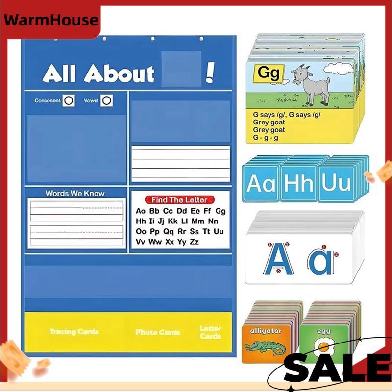 Interactive Alphabet Learning Pocket Chart Letter Handwriting Practice ...
