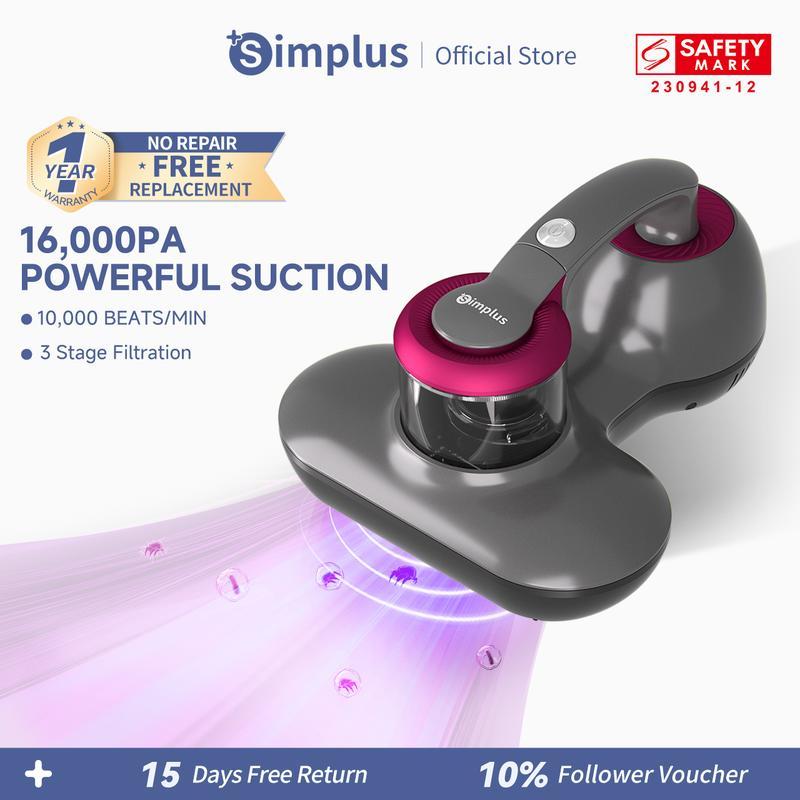 Simplus Anti-Dust Mite Vacuum Cleaner 16k Pa H9 HEPA Filter Corded 4M ...