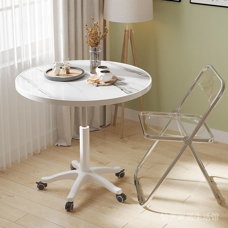 Wholesale Movable Small Household Rolling Table Height Adjustable Table ...