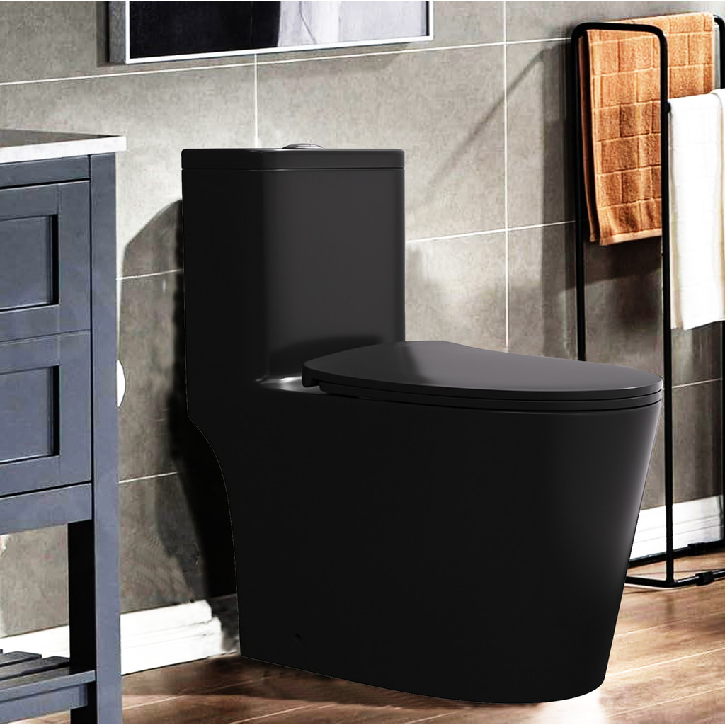 pc Soft Clos Toilet, Powerful Dual Flush Elongated Toilet With ...