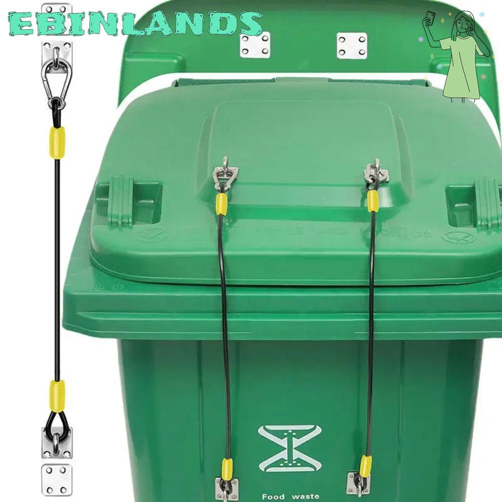 EBINLANDS Outdoor Trash Can Lid Lock, Heavy Duty Bear Proof Waste ...
