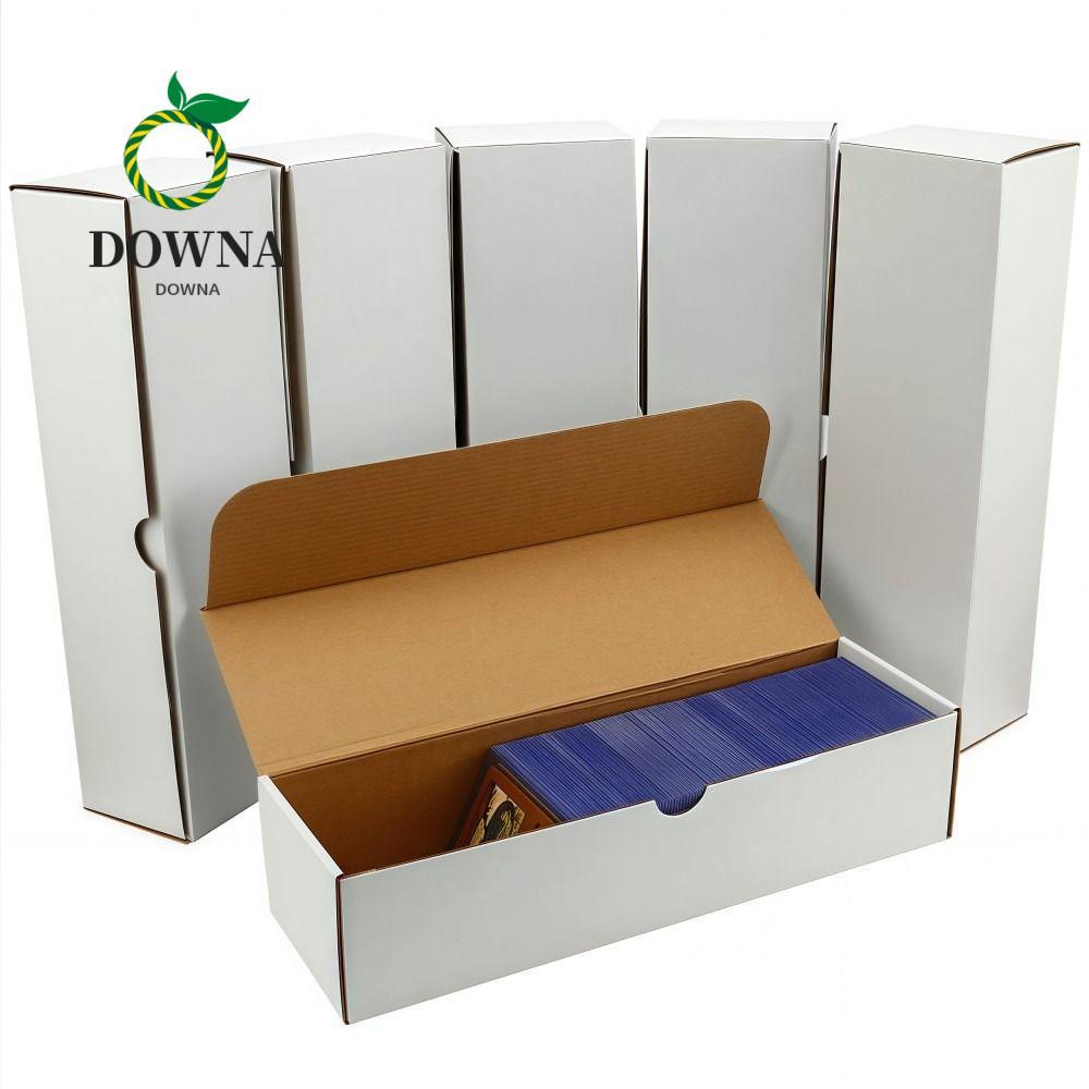 DOWNA Trading Card Storage Box, Portable White Sports Card Box, High ...