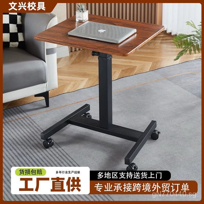 Home Office Desk Standing Adjustable Height Desk Hand Crank Computer ...