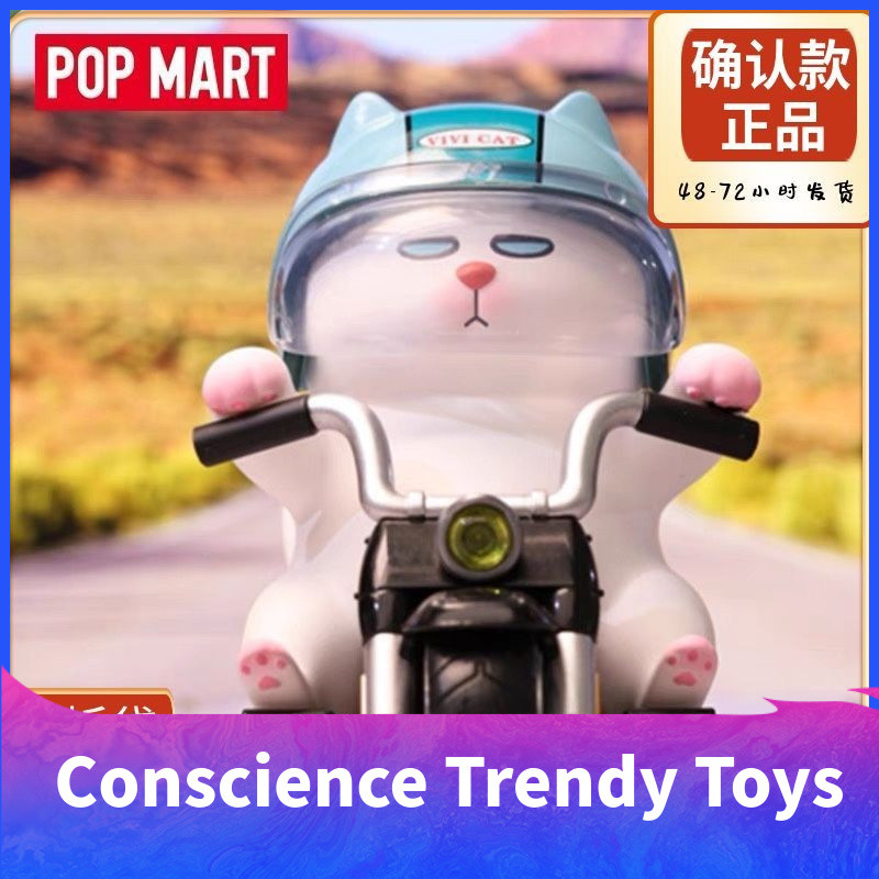 ViViCat Lazy Helmet POPMART POPMART Mystery Box Peripheral Decoration ...