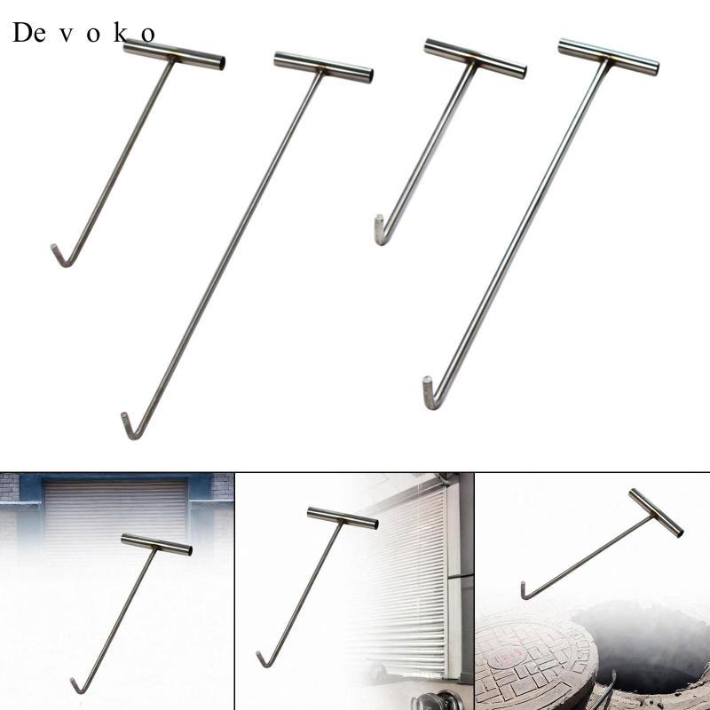 Devoko Manhole Cover Lifter Versatile Lifting Hook Manhole Hook Tool ...