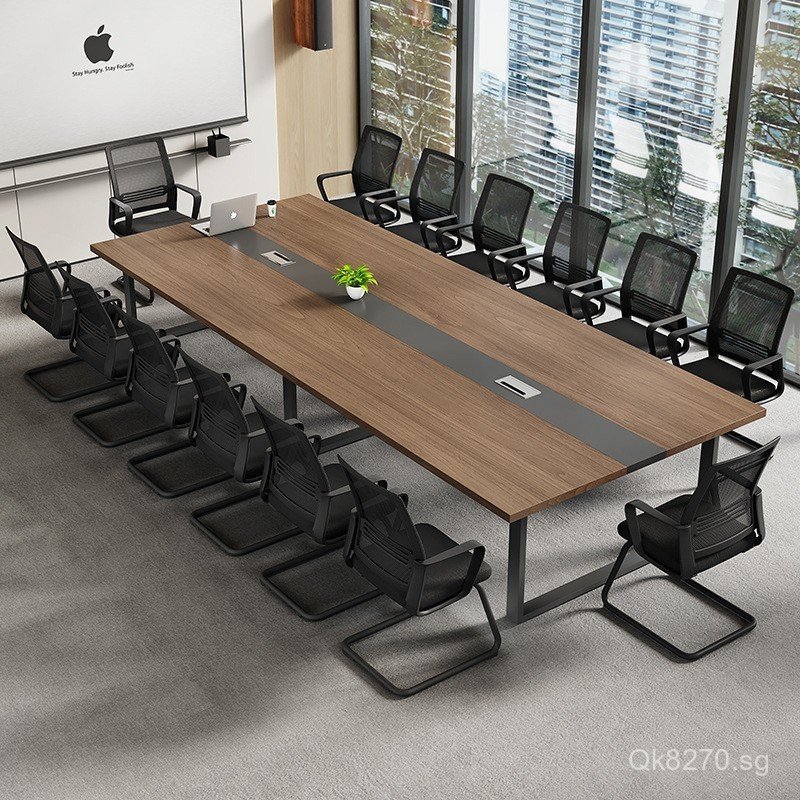 Long Desk Office Small Simple Conference Table Meeting Room Training ...