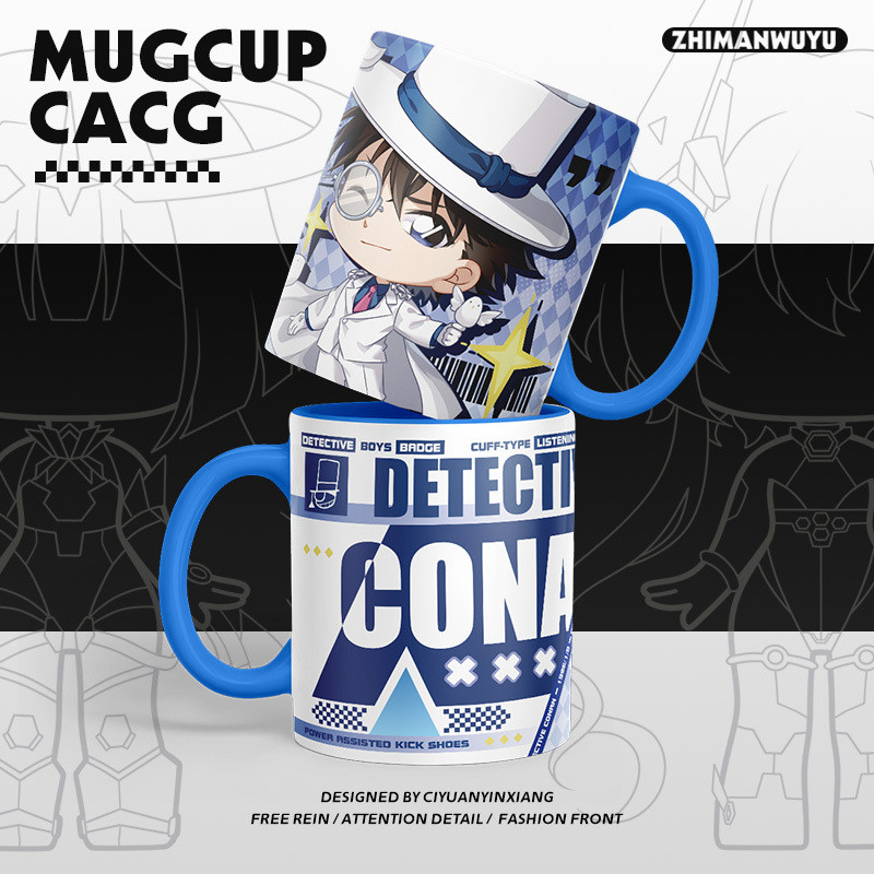 Detective Conan Anime Q Version Fan Peripheral Conan Kidd Western ...