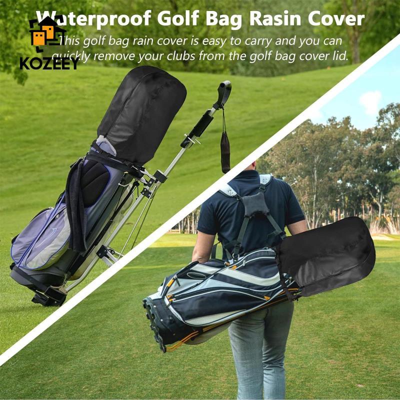 [kozeey] Golf Bag Rain Cover Water Resistant Protect Hat Cover Poncho ...