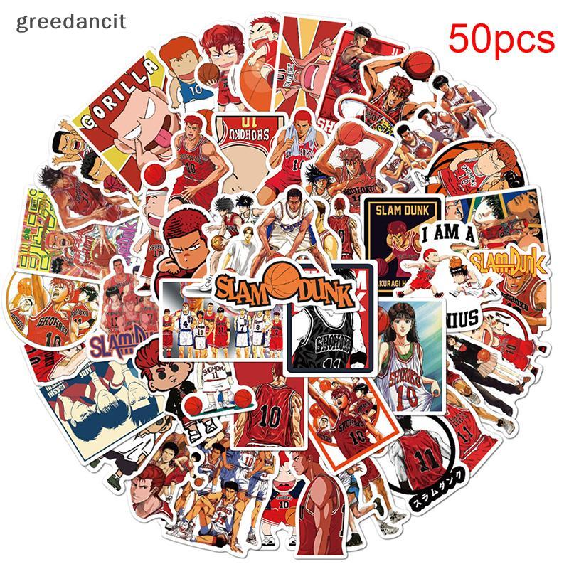 [greedancit] 50PCS Slam Dunk DIY Stickers Skateboard Fridge Laptop ...
