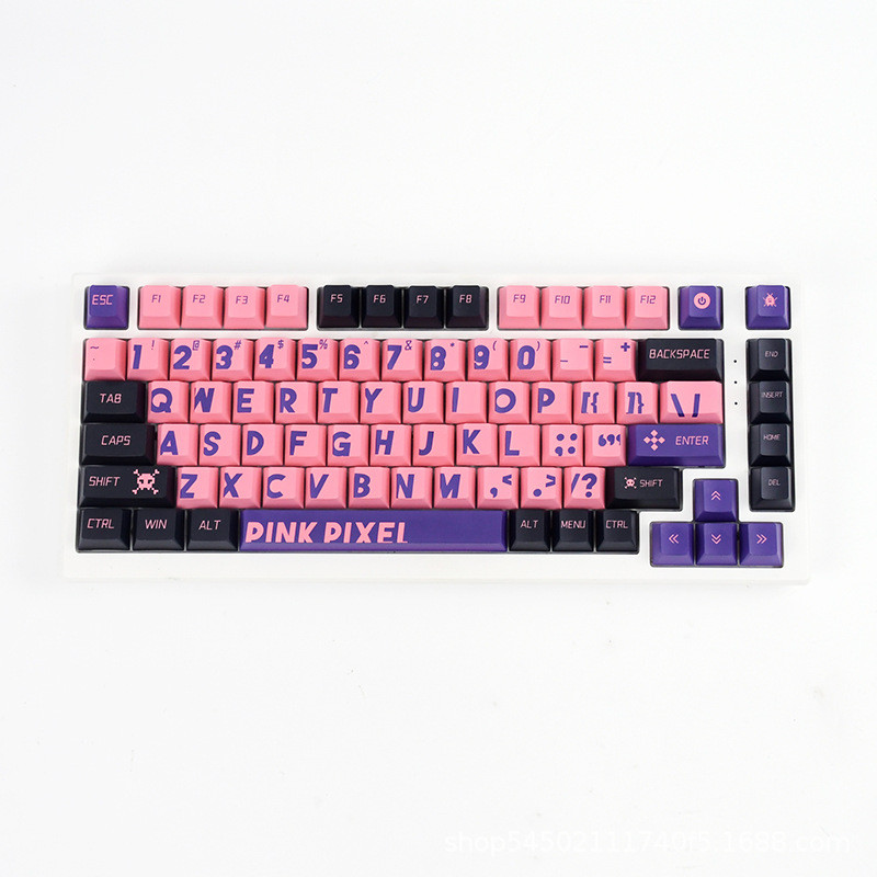 Pink blue large letter keycaps PBT Five-sided Sublimation Original ...