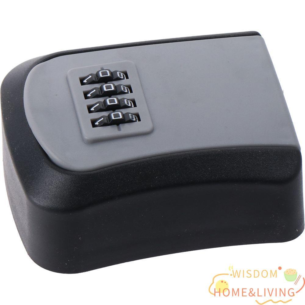 WISDOM Lock Box, 4 Digit Durable Key Lock Box, Outdoor Hide Outside ...