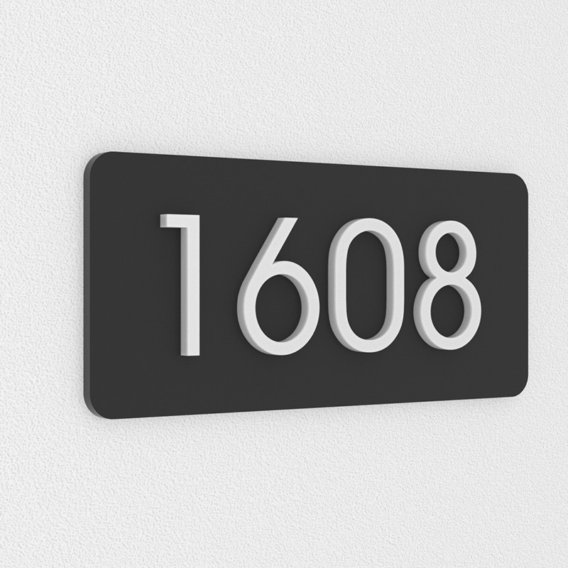 No punching | Acrylic | White numbers| HDB Unit Number Sign | Custom ...