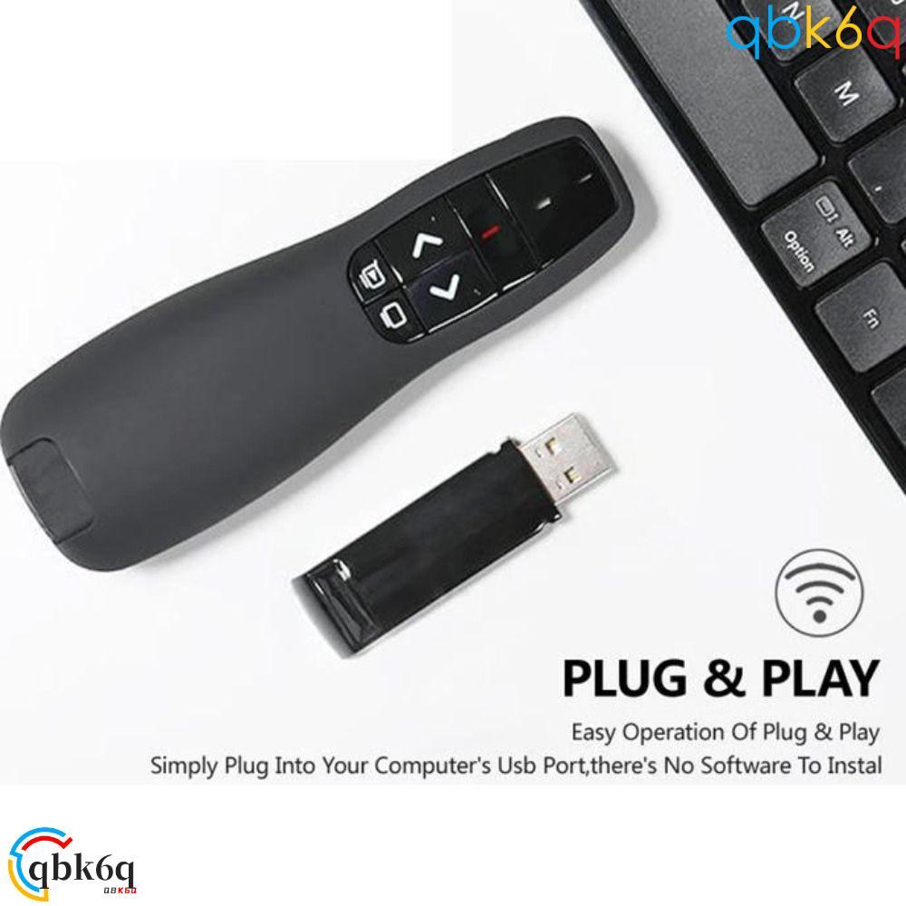 QBK6Q 2.4GHz Wireless Presenter, Remote Presentation USB Control ...