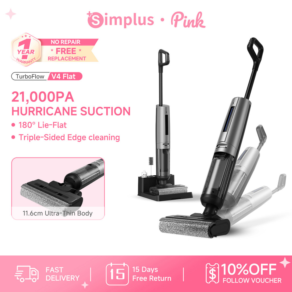 [NEW] Simplus Wet & Dry Vacuum Cleaner Cordless | 21,000Pa Suction ...