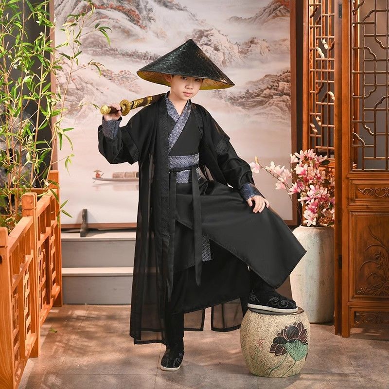 Ancient Costume Male Hero Guest Handsome Swordsman Uniform Ancient ...