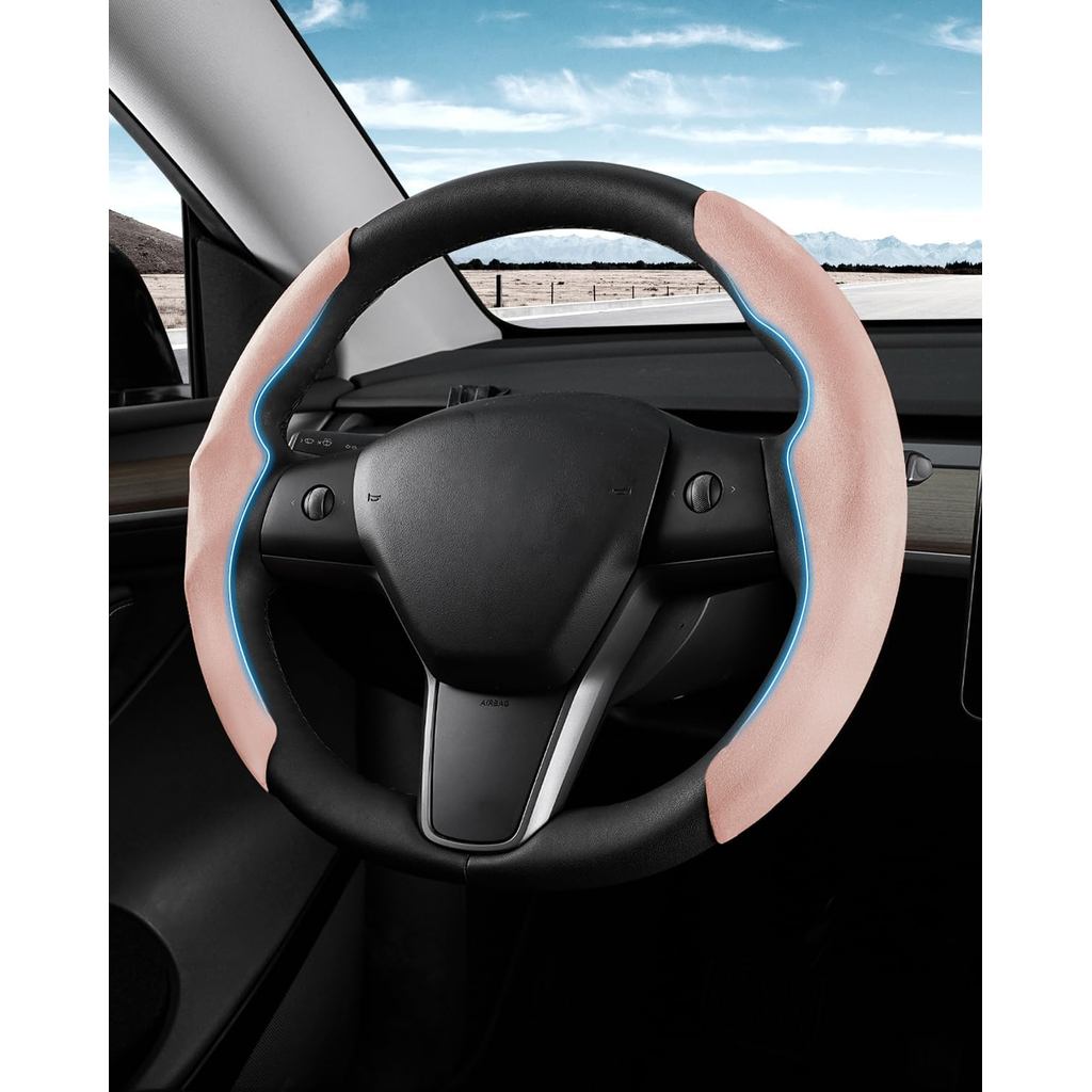 Shademax Custom-Fit for Tesla Steering Wheel Cover, Tesla Model Y / 3 ...