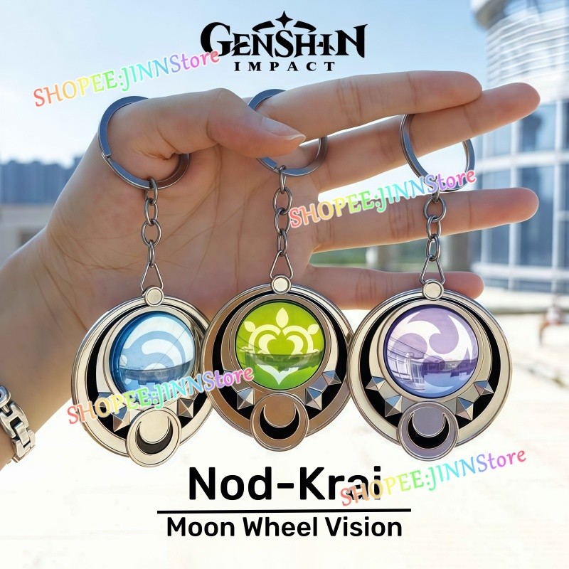 -JINN-GENSHIN IMPACT NOD-KRAI 7 Element VISION Double-sided Glass ...